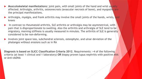 Differential Diagnosis Of Musculoskeletal Involvement In Rheumatoid Arthritis Sle And Systemic