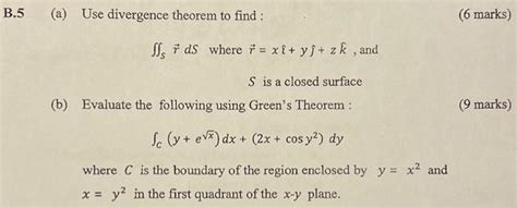 Solved A Use Divergence Theorem To Find 6 Marks ∬srds