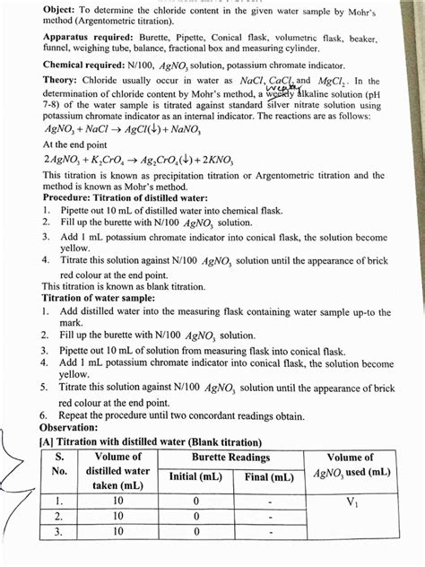 Chemistry Practical Experiment No 3 Pdf