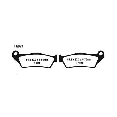 Ebc Paire De Plaquette De Frein V Pour Bmw K1200 07 10 K1300 09 15