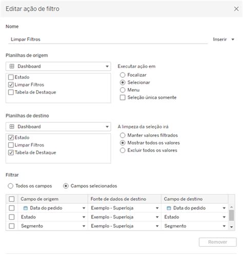 P A T H Dicas Tableau Como criar um botão de limpar filtros sem precisar de extensão