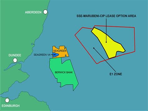 Ossian Offshore Wind Farm Off The Angus Coast Of Scotland