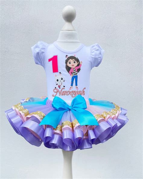Gabby Girls Costume Gabby Girl Tutu Set Gabby Girls Birthday Outfit Etsy Birthday Girl