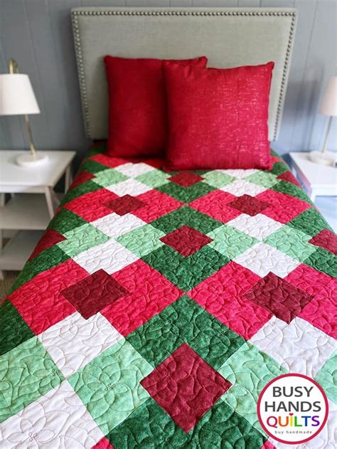 Precious Plaid Quilt Pattern Printed Quilt Patterns Plaid Quilt Easy Quilting Design