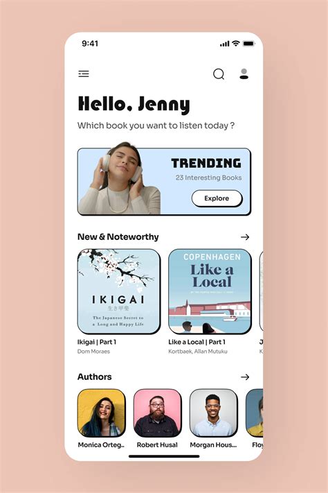 User Friendly Audiobook App Design For A Great Listening Experience In