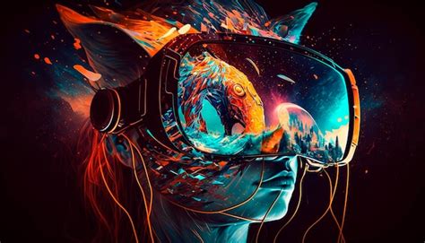 Premium Photo Metaverse And Virtual Reality Network Concept Using Vr