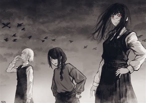 Yoru Nayuta And Fami Chainsaw Man Drawn By Matomo Danbooru