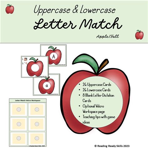 Uppercase And Lowercase Fall Task Card Letter Matching Game Reading