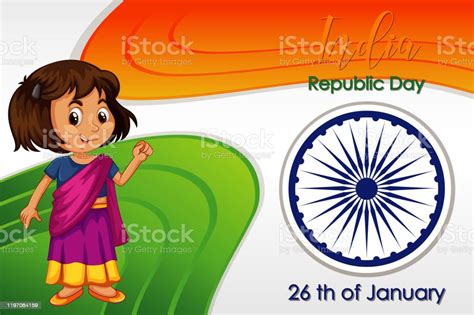 Ilustración De Diseño De Cartel De Día De La República De La India Con