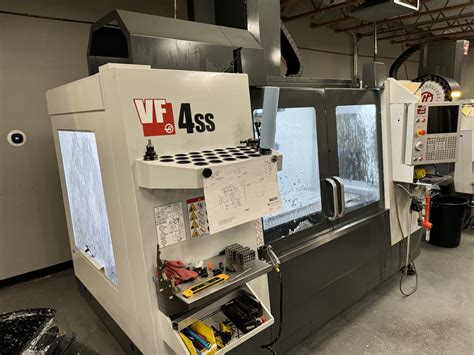used haas vf 4ss cnc vertical machining center 8076443