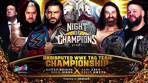 Sami Zayn And Kevin Owens Vs Roman Reigns And Solo Sikoa Undisputed Wwe