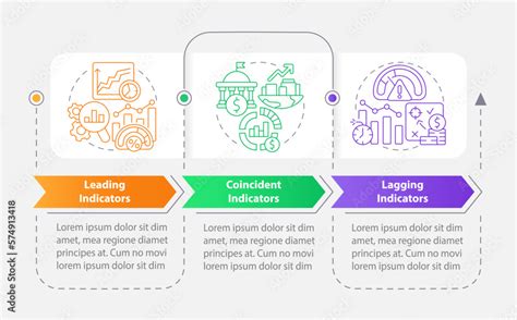 Economic Indicators Types Rectangle Infographic Template Analytics