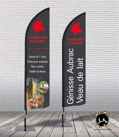 Oriflamme Publicitaire Sur Mesure Landa Communication
