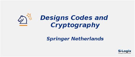 Designs Codes And Cryptography Springer Impact Factor S Logix