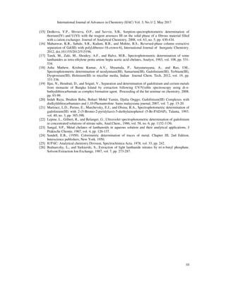 FIBER OPTIC AIDED SPECTROPHOTOMETRIC DETERMINATION OF GADOLINIUM IN FBR