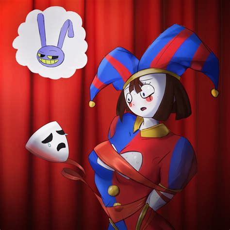 Pomni Jax And Gangle The Amazing Digital Circus Drawn By Veshiro