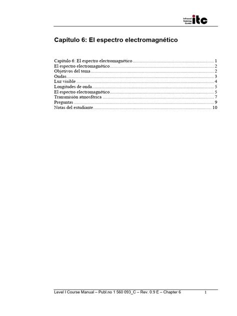 06 espectro electromagnético pdf infrarrojo espectro electromagnético