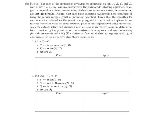 11 7 Pts Suppose That We Implement The Set Adt