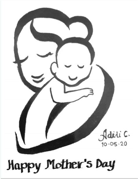 Mothers Day Special Easy Drawing Mothers Day Drawings Easy Disney