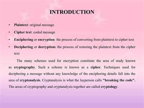 Classical Encryption Techniques Pptx Information And Network