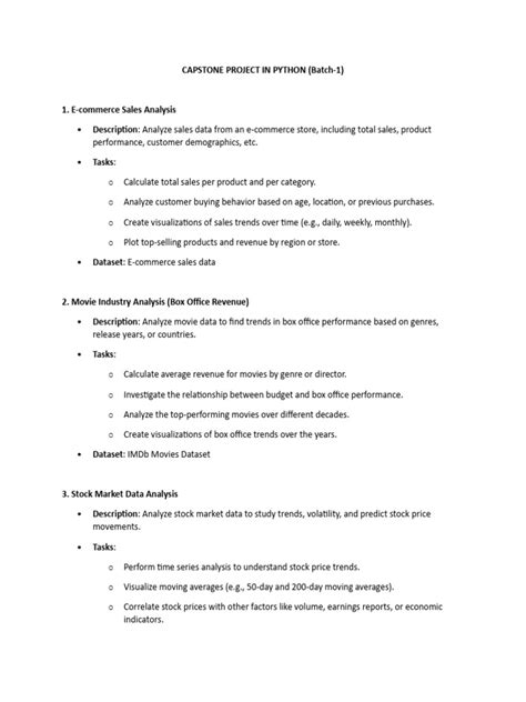 Capstone Project In Python Pdf Data Analytics