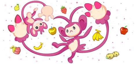 Shiny Aipom Ambipom By Willow Pendragon On Deviantart