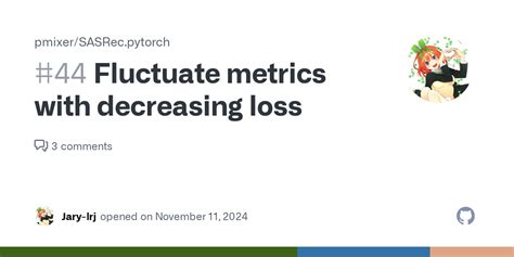 fluctuate metrics with decreasing loss · issue 44 · pmixer sasrec