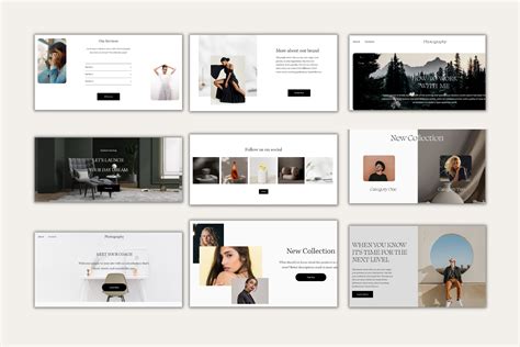 Modern Squarespace Theme Template Website Pages Canva Photography Graphic Template Digital