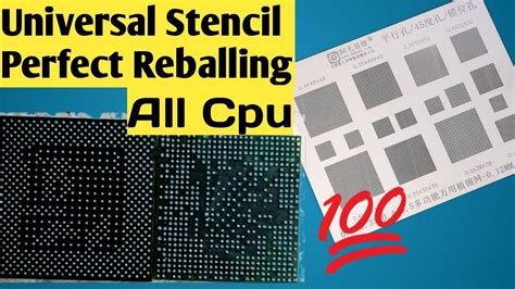 How To Reball IC CPU With Universal Stencil Perfect Technique Ahmad Khani Mobile Care YouTube