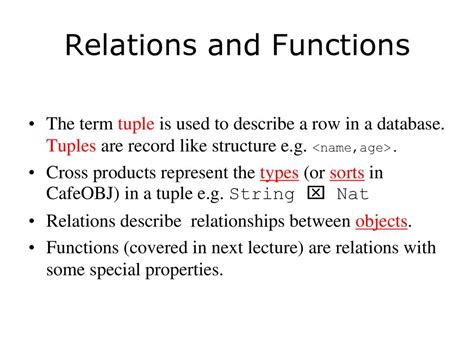 Computing Fundamentals 1 Lecture 7 Relations Ppt Download