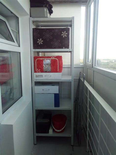 Балкон место хранения изменить нельзя Стеллажи с полками надежное