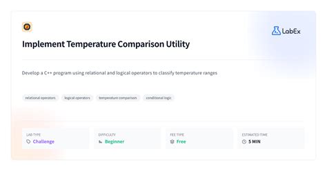 C 온도 분류 프로그램 개발 관계 연산자 활용 Labex