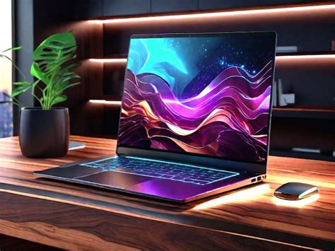 Premium Ai Image Modern Computer Technology Illuminates The Modern