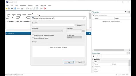 how to use stata to import data youtube