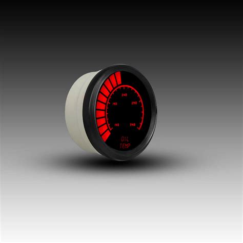 Oil Temperature Led Analog Bargraph Black Bezel