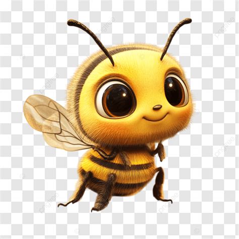 사랑스러운 만화 벌 만화 꿀벌 웃는 꿀벌 꿀벌 캐릭터 Png 일러스트 및 이미지 에 대한 무료 다운로드 Pngtree