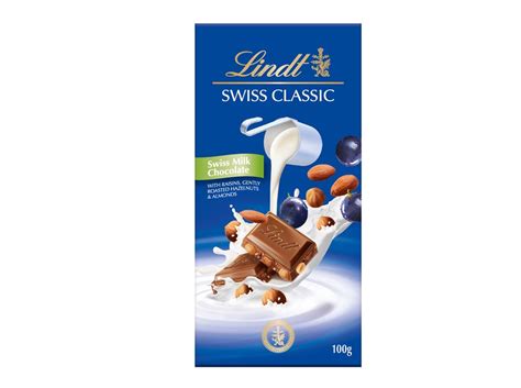 Gıda Ve Market Çikolata Ve Bisküviler Çikolata Lindt Classic Üzümlü Fındıklı Çikolata