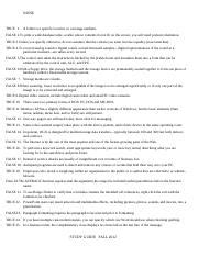 CIS Study Guide Doc NONE TRUE A Folder Is A Specific Location On A Storage Medium FALSE