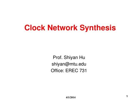 PPT Clock Network Synthesis PowerPoint Presentation Free Download ID 517929