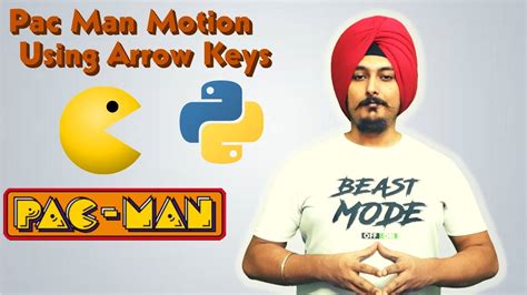 Pac Man Motion Using Arrow Keys Python Game Dev Part 1 Tutorial In