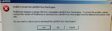 Unable To Locate Labview Run Time Engine Ni Community