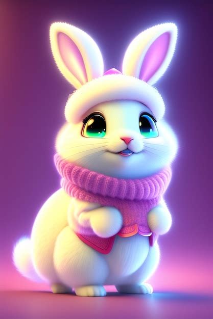 Premium Ai Image Cute Bunny