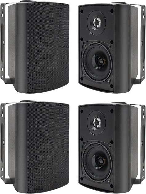 Herdio 400watts Enceintes Dextérieur Bluetooth 4 Pouces Haut Parleurs Extérieurs étanches Pour