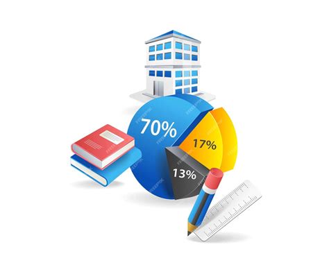 Premium Vector Flat Isometric 3d Concept Illustration Of School Fee Calculation