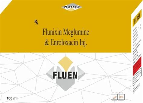 100ml Fluen Flunixin Meglumine Enroloxacin Injection At Rs 208 Box Flunixin Injection In Moga
