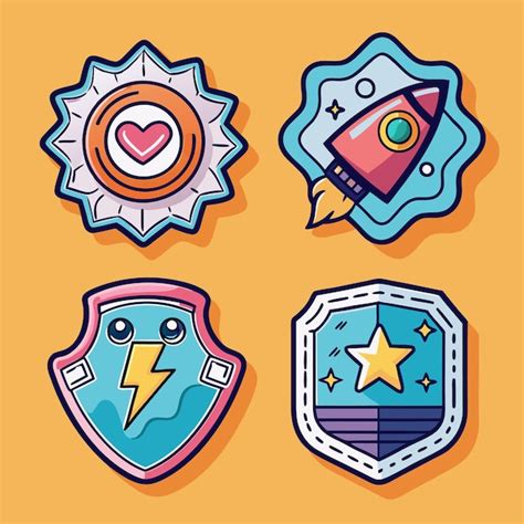 Cartoon Badge Design Images Free Download On Freepik