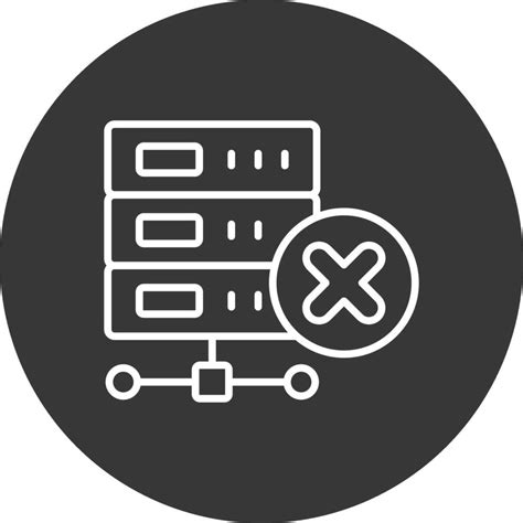 Delete Database Line Inverted Icon Design 43728013 Vector Art At Vecteezy