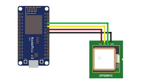 Infotronikblog Módulo Gps 6mv2 Serial Esp8266 Nodemcu