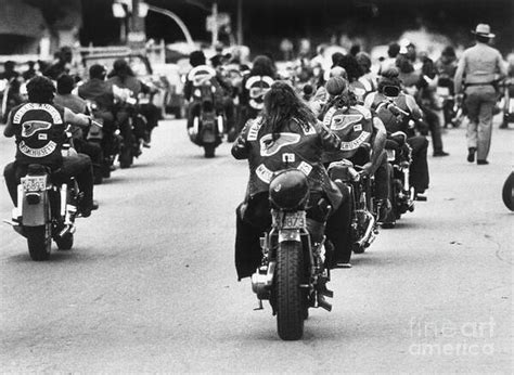 Hells Angels Ride The Streets Poster By Bettmann