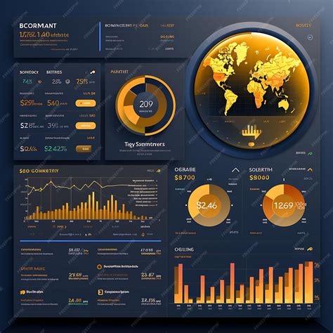 Premium Ai Image Web Dashboard Market Sentiment Dashboard With